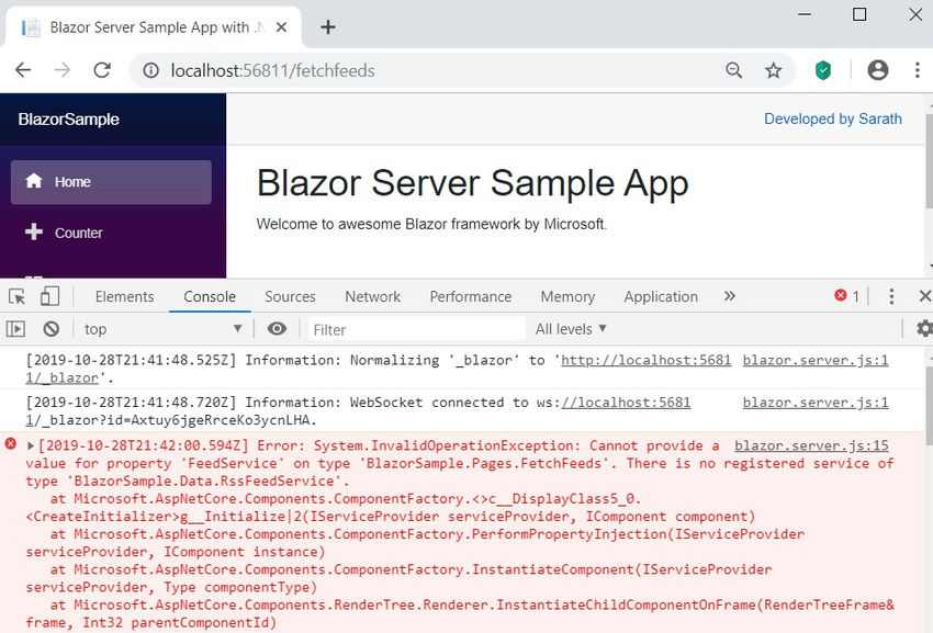 Create A Simple Blazor Server Application With .NET Core 3.0